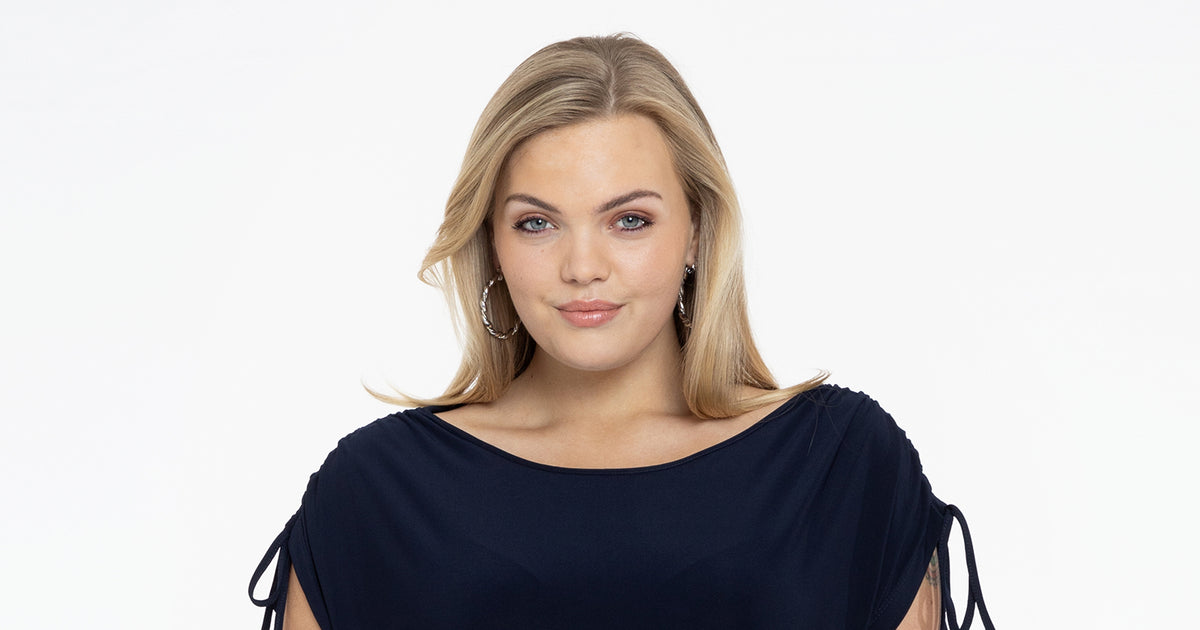 Jurk met strikjes DOLCE - blauw