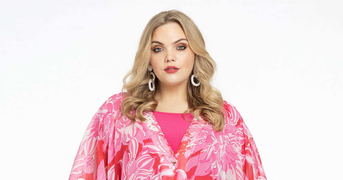 Kaftan-blouse FLORIDA - Rood