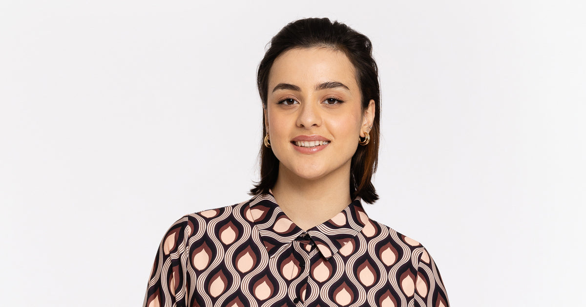 A-lijn blouse GOCCIA - Paars